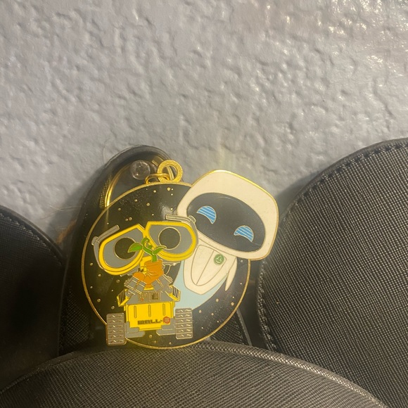 Bags | Loungefly Mickey Pin Backpack And Walle | Poshmark